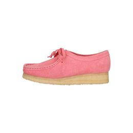 Clarks Damen Mokassin "Wallabee", Gr. 36pink, Schuhe, aus hochwertigem Veloursleder