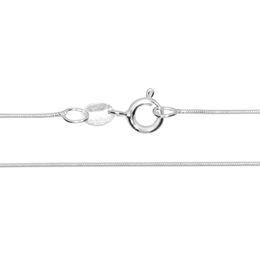 OSTSEE-SCHMUCK Damen Silberkette "- Schlange 0,8 mm - Silber 925/000 -", 40, Silber 925 (Sterlingsilber), silber, Silber 925 (Sterlingsilber),