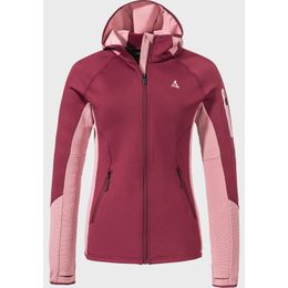 Sch&ouml;ffel SCH&Ouml;FFEL Damen Fleecejacke "Fleece Hoody Lodron L", pink, Gr. 42, Oberstoff : 94% Polyester 6% Elasthan Oberstoff Seitenteile: 94% Polyester 6%