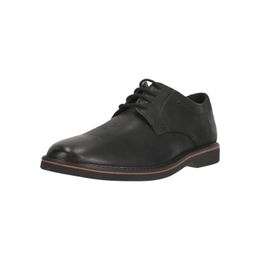 Clarks Herren Schn&uuml;rschuh "Atticus LTLace", Gr. 40, schwarz, Leder, Schuhe, mit weichem Fu&szlig;bett aus recyceltem Material