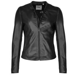 Maze Damen Lederjacke "42021149", schwarz, Gr. XXXL, Obermaterial: 100% Lammleder. Innenfutter: 100% Polyester. &Auml;rmelfutter: 100% Polyester, Jacken