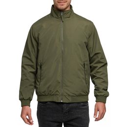 INDICODE Herren Bomberjacke "INCatall"army, Gr. S, unifarben, Web, Obermaterial: 100% Polyester, Jacken