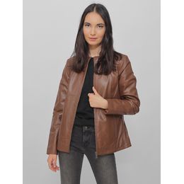 JCC Damen Lederjacke "31023627", braun, Gr. 40, Obermaterial 100% Lammleder / Futter: 100% Polyester, Jacken