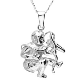 OSTSEE-SCHMUCK Damen Kette mit Anh&auml;nger "- Tierkreiszeichen Sch&uuml;tze - Silber 925/000 -", 45, Silber 925 (Sterlingsilber), silber, Silber 925