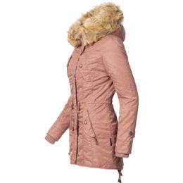 Navahoo Damen Wintermantel "La Viva", braun, Gr. XXXL, Obermaterial: 100% Nylon. Futter: 100% Polyester. Wattierung: 100% Polyester. &Auml;rmelfutter: