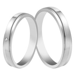 Adelia&acute;s ADELIA ́S Herren Fingerring "Herren Ring aus Edelstahl", 64, Edelstahlsilber, Edelstahl, Fingerringe
