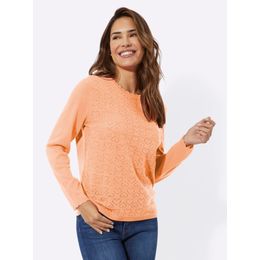 Classic Basics Damen Strickpullover "Ajour-Pullover", rot, Gr. 54, unifarben, 100% Polyacryl, Pullover