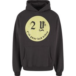 2Y STUDIOS Herren Kapuzenpullover "2Y Studios Herren Smiley Oversize Hoodie", schwarz, Gr. S, mehrfarbig, 70% Baumwolle, 30% Polyester, Pullover
