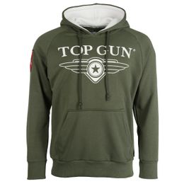 Top Gun Herren Kapuzenpullover "TG20201043", gr&uuml;n, Gr. XXL, Obermaterial: 65% Baumwolle, 35% Polyester, Pullover