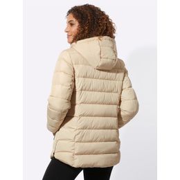 Casual Looks Damen Steppjacke, beige, Gr. 40, unifarben, 100% Polyester, Jacken