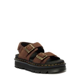 Dr. Martens Damen Sandale "Zebzag", Gr. 43braun, Leder, Schuhe, Plateau, Sandalette, Sommerschuh mit typisch gelber Rahmennaht