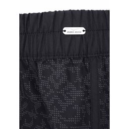 Venice Beach Damen Badeshorts, schwarz, Gr. 46, gemustert, Microfaser, Polyester, Badehosen, mit dezentem Druck