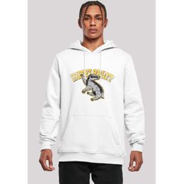 F4NT4STIC Herren Kapuzenpullover "Harry Potter Hufflepuff Sport Emblem", wei&szlig;, Gr. 4XL, Obermaterial: 65% Baumwolle, 35% Polyester, Pullover, Print