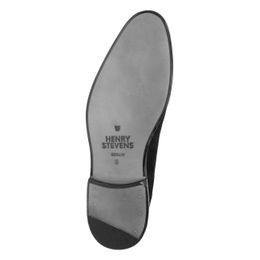 Henry Stevens Herren Loafer "Marshall TL", Gr. 45, schwarz, Velours, Schuhe
