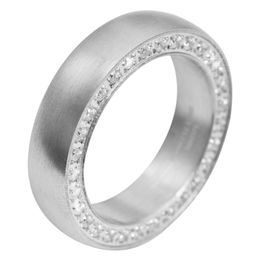 Adelia&acute;s ADELIA ́S Damen Fingerring "Damen Ring aus Edelstahl", 60, Edelstahlsilber, Edelstahl, Fingerringe