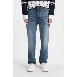 Hugo Herren Regular-fit-Jeans "Jonah", blau, Gr. 35, unifarben, Denim/Jeans, Obermaterial: 100% Baumwolle, Jeans, Regular Fit, used washed, gerades