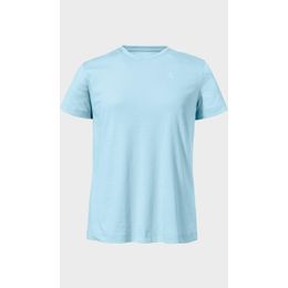 Sch&ouml;ffel SCH&Ouml;FFEL Damen Funktionsshirt "T Shirt Hohberg L", blau, Gr. 44, Oberstoff: 60% Baumwolle, 40% Polyester, Shirts