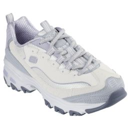 Skechers Damen Sneaker "D'LITES", Gr. 43, beige, Lederimitat, Textil, Schuhe, Plateausneaker, Chunky Sneaker, Freizeitschuh mit D&auml;mpfung