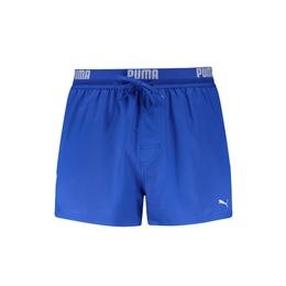 Puma Herren Badeshorts "Puma SWIM MEN LOGO SHORT SHORTS 1P"ultra blau, Gr. S, Web, Obermaterial: 100% Polyester, Badehosen, Seitentaschen,
