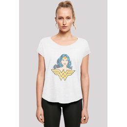 F4NT4STIC Damen T-Shirt "DC Comics Superhelden Wonder Woman Gaze", wei&szlig;, Gr. L, Obermaterial: 100% Baumwolle, Shirts, Print