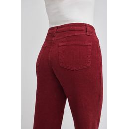 WONDERJEANS Damen Cordhose "Loose Fit"cabernet, Gr. 34, Cord, Obermaterial: 97% Baumwolle, 3% Elasthan, Hosen, mit aktuell weiten Beinverlauf