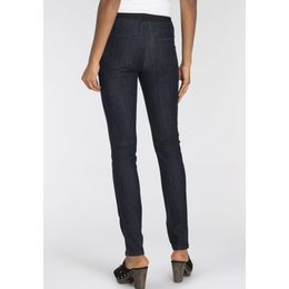 Arizona Damen Skinny-fit-Jeans, blau, Basic, Gr. 42, clean, Jeans, Obermaterial: 75% Baumwolle, 24% Polyester, 1% Elasthan, Jeans, extra-enger