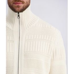 Pierre Cardin Herren Strickjacke, beige, Gr. XL, unifarben, Strick, Obermaterial: 75% Baumwolle, 25% Polyamid, Strickjacken, mit Rei&szlig;verschluss