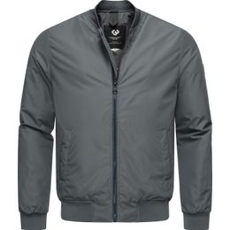 Ragwear Herren Bomberjacke "Quadio", grau, Gr. M, Material: 50% Baumwolle, 50% Polyester, Jacken, l&auml;ssige, wasserdichte Herren Blousonjacke