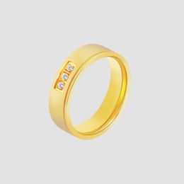 Adelia&acute;s ADELIA ́S Damen Fingerring "Damen Ring aus Edelstahl", 62, Edelstahl, gold, Edelstahl, Fingerringe