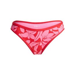 Roxy Damen Bikini-Hose "Khloe Hl Moderate"tomato klaeido, Gr. S, Obermaterial: 87% Nylon, 13% Elasthan;, Badehosen