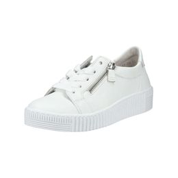 Gabor Damen Sneaker "Gabor Sneaker Leder", Gr. 40wei&szlig;, Leder, Schuhe