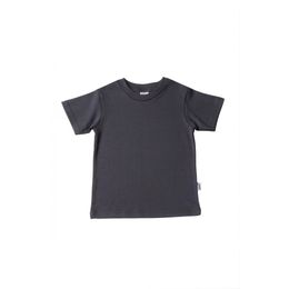 Liliput M&auml;dchen T-Shirt, grau, Gr. 122, unifarben, 100% Baumwolle, Shirts, in niedlichem Design