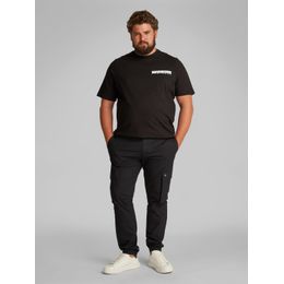 Herren Cargohose "PLUS SKINNY CARGO", schwarz, Gr. 44, Calvin Klein Jeans Plus, unifarben, Web, Obermaterial: 97% Baumwolle, 3% Elasthan, Hosen, in