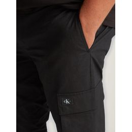 Herren Cargohose "PLUS SKINNY CARGO", schwarz, Gr. 42, Calvin Klein Jeans Plus, unifarben, Web, Obermaterial: 97% Baumwolle, 3% Elasthan, Hosen, in
