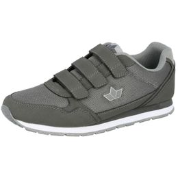 Lico Herren Hallenschuh "Joggingschuh Simon V", Gr. 42, grau, Synthetik, Schuhe
