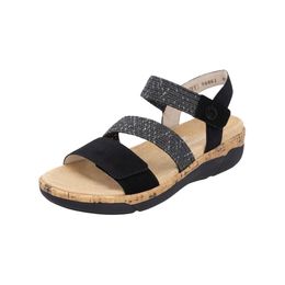 Remonte Damen Riemchensandale "Remonte Sandalen Lederimitat", Gr. 40, schwarz, Lederimitat, Schuhe