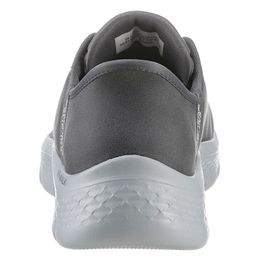 Skechers Damen Slip-On Sneaker "GO WALK FLEX", Gr. 42, grau, Lederimitat, Schuhe, Slipper, Freizeitschuh, Halbschuh mit Air-Cooled Memory Foam