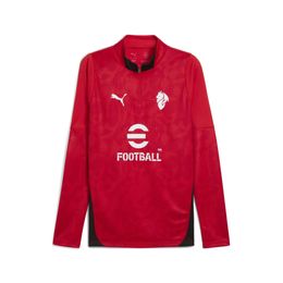 Puma Damen T-Shirt "AC Milan 25/26 Trainingstop Herren", rot, Gr. M, bedruckt, Obermaterial: 100% Polyester; Einsatz: 100% Polyester, Shirts