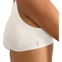 Sloggi Damen B&uuml;gelloser BH "ZERO Feel Bliss THE UP", Gr. Lsilk wei&szlig;, Spitze, Obermaterial: 76% Polyamid, 24% Elasthan, BHs, Spitzenoptik, Lift-Up