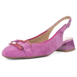 Ara Damen Slingpumps "GRAZ", Gr. 3,5, lila, Veloursleder, unifarben, Schuhe, Sling Pumps, Festtagssschuh mit Blockabsatz, H-Weite