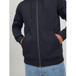 Jack & Jones JACK & JONES Damen Kapuzensweatjacke "JJESTAR Basic Hoodie, Eingrifftaschen und angenehmem Materialmix", schwarz, Gr. XXL, angeraute Sweatware,