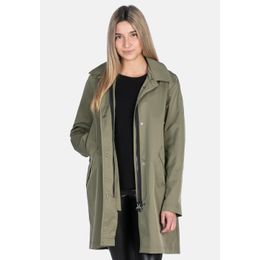 NEW CANADIAN Damen Kurzmantel "Begonia", gr&uuml;n, Gr. 36, unifarben, 100% Polyester, M&auml;ntel, mit abnehmbarer Funktionskapuze