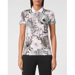 Plein Sport Damen T-Shirt "Rundhals-T-Shirt", bunt, Gr. S, Obermaterial: 100% Baumwolle, Shirts