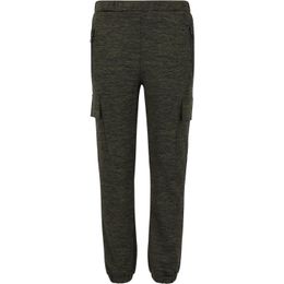 ZIGZAG Jungen Sweathose "Benyamin", gr&uuml;n, Gr. 152, unifarben, 95% Polyester, 5% Elasthan, Hosen, im vielseitigen Cargo-Look