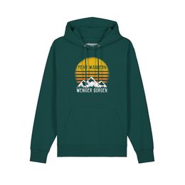 Watapparel Sweatshirt 'Mehr Wandern' male Green size 4XL