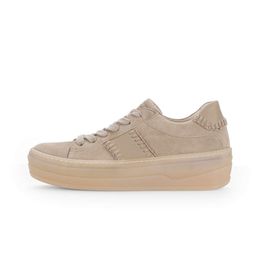 Gabor Damen Sneaker "Sneaker low", Gr. 36, beige, Schuhe