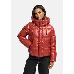 Marikoo Damen Winterjacke "Skyraa"schwarz terracotta, Gr. L, Obermaterial: 100% Nylon. Futter: 100% Polyester. Wattierung: 100% Polyester.