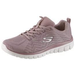 Skechers Damen Sneaker "Graceful - Get Connected", Gr. 41, beige, Textil, Schuhe, Freizeitschuh, Halbschuh, Schn&uuml;rschuh f&uuml;r die Maschinenw&auml;sche