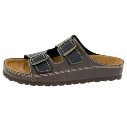 Lico Herren Pantolette "Pantolette Natural Man", Gr. 41, braun, Synthetik, Schuhe