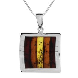 OSTSEE-SCHMUCK Damen Kette mit Anh&auml;nger "- Aike - Silber 925/000 - Bernstein", 50, Silber 925 (Sterlingsilber), silber, Silber 925 (Sterlingsilber),